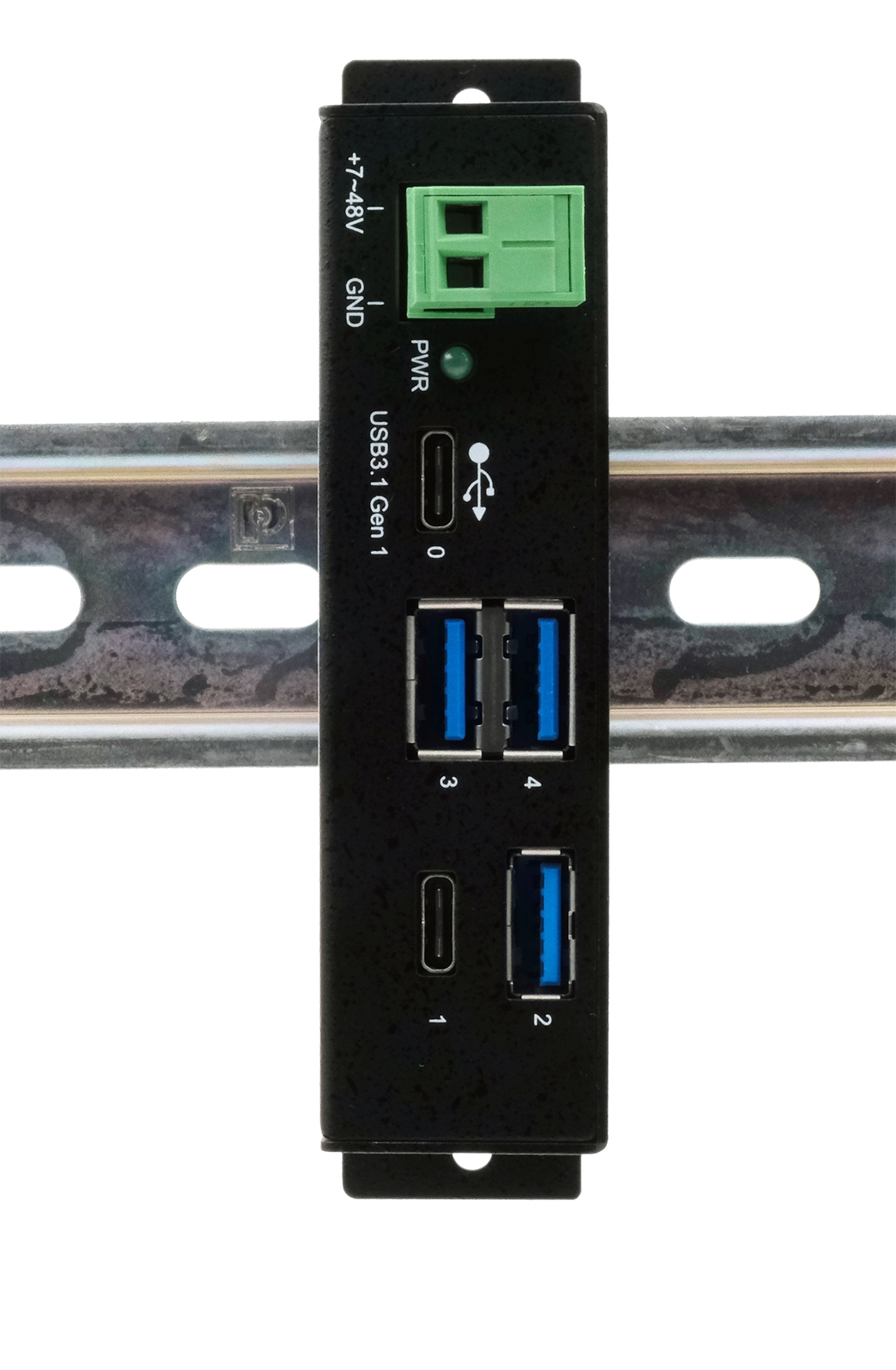 4 Port USB 3.2 Gen 1 Metall HUB mit 1x USB-C und 3x USB-A Ports, USB-C ...