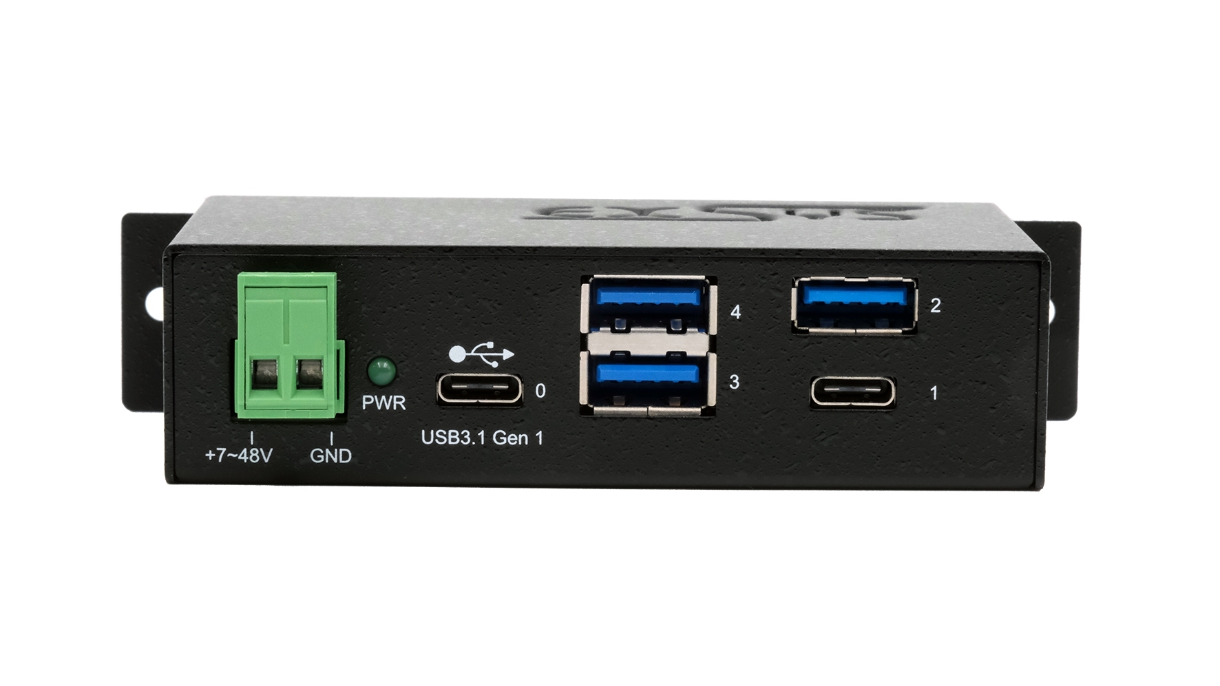 4 Port USB 3.2 Gen 1 Metall HUB mit 1x USB-C und 3x USB-A Ports, USB-C ...