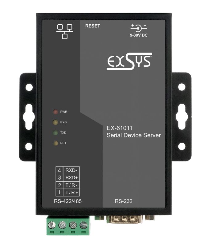 Serial Device Server 1x RS232/422/485, inkl. Netzadapter | EX-61011