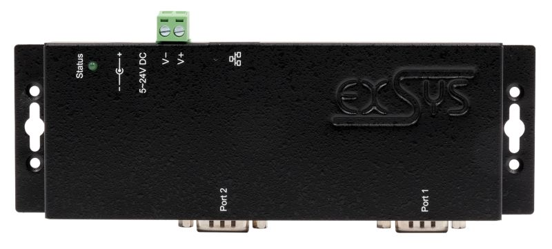 Ethernet zu 2x RS-232 port, inkl. 12V/3A Netzteil, nur für Windows | EX ...
