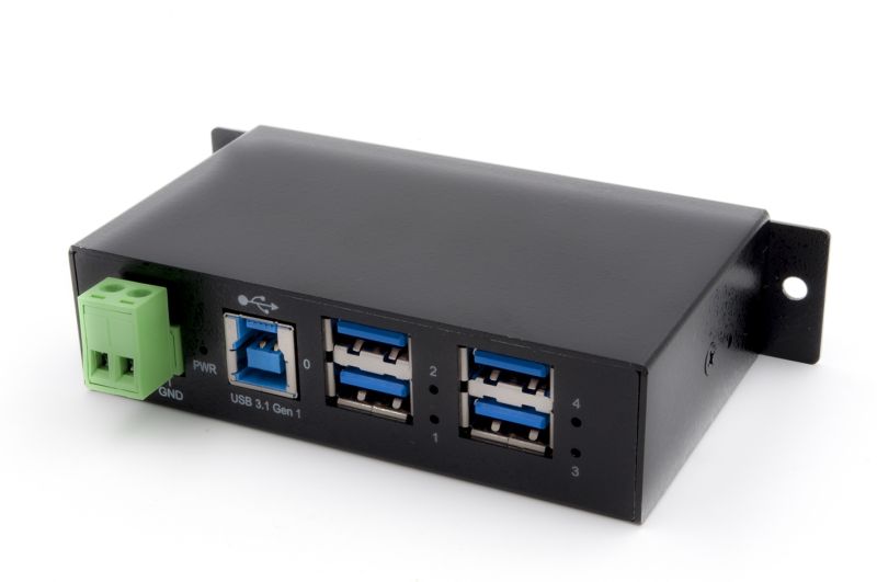 Managed 4-Port USB 3.2 Gen 1 Metall HUB mit 15KV ESD ...